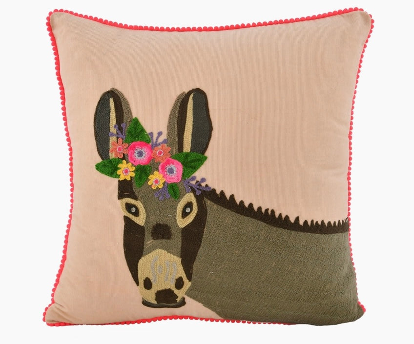 Donkey Accent Pillows - 2 Colors – Prickly Pear