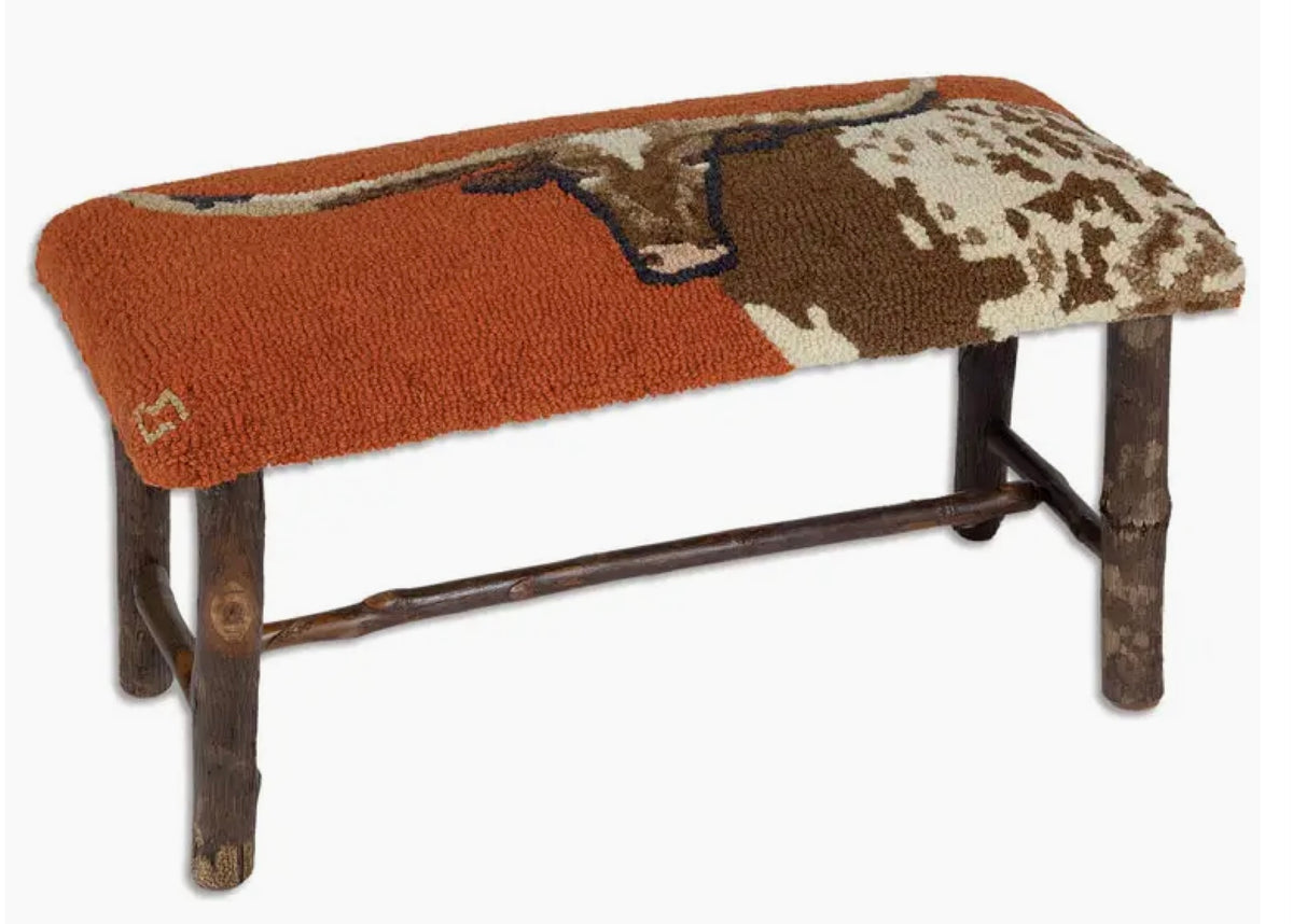 Longhorn bench – Prickly Pear